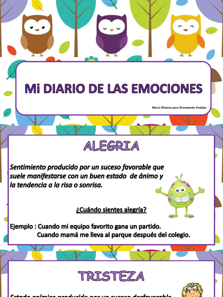 Inteligencia Emocional Mi Diario de Las Emociones | PDF