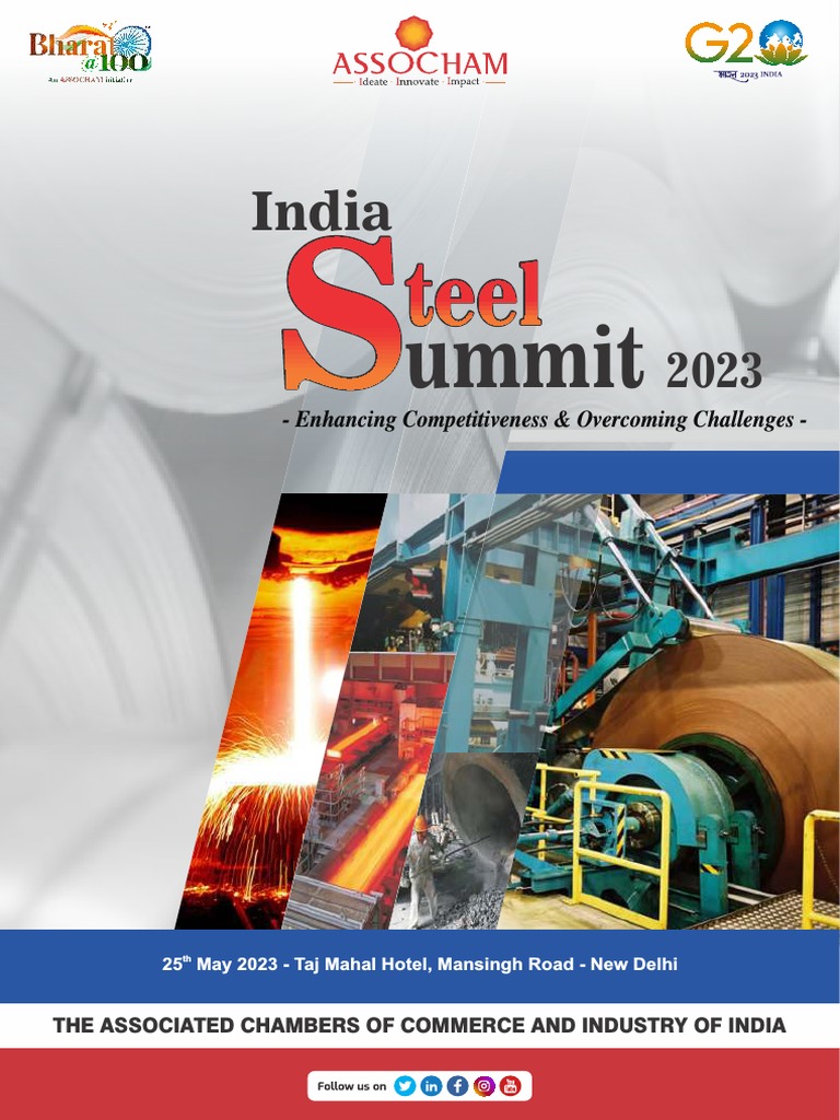 Brochure- India Steel Summit 2023 | PDF | Sustainability | Steel