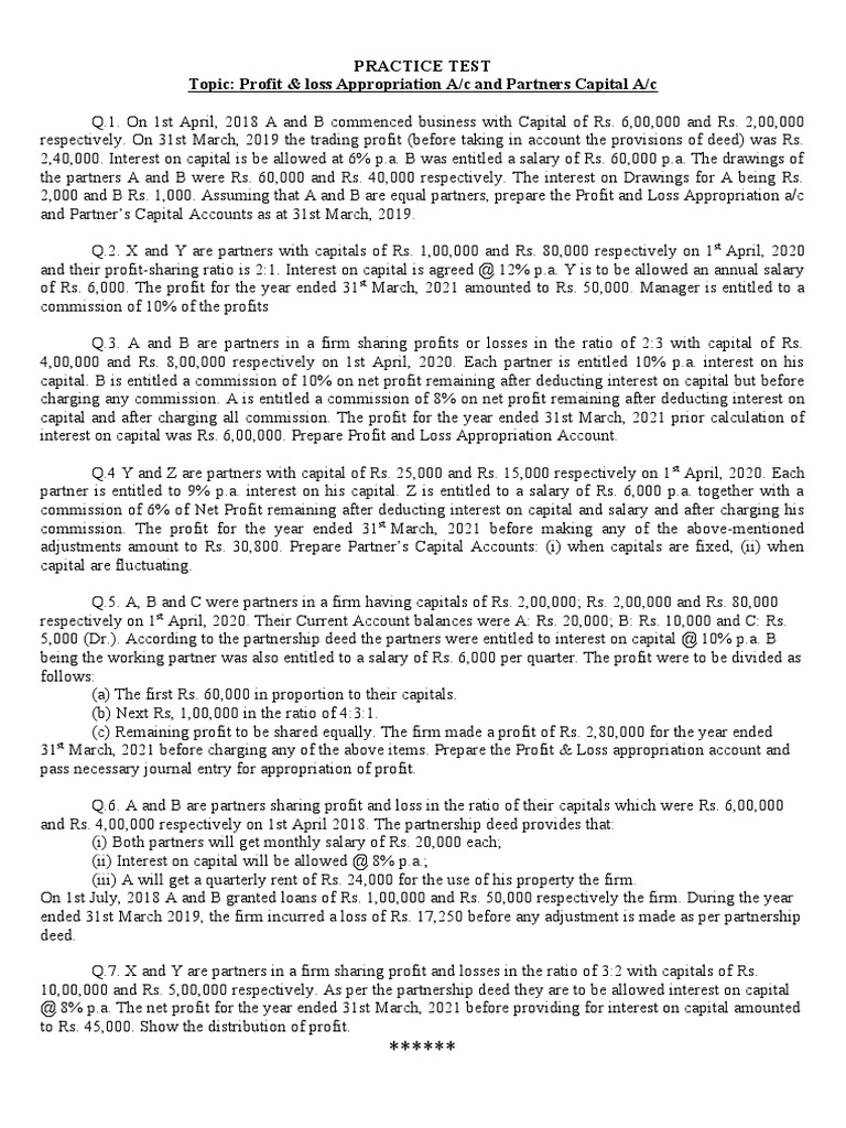 Practise Test - 1 | PDF