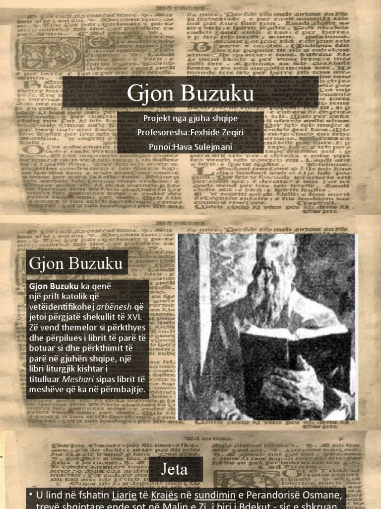 Gjon Buzuku | PDF