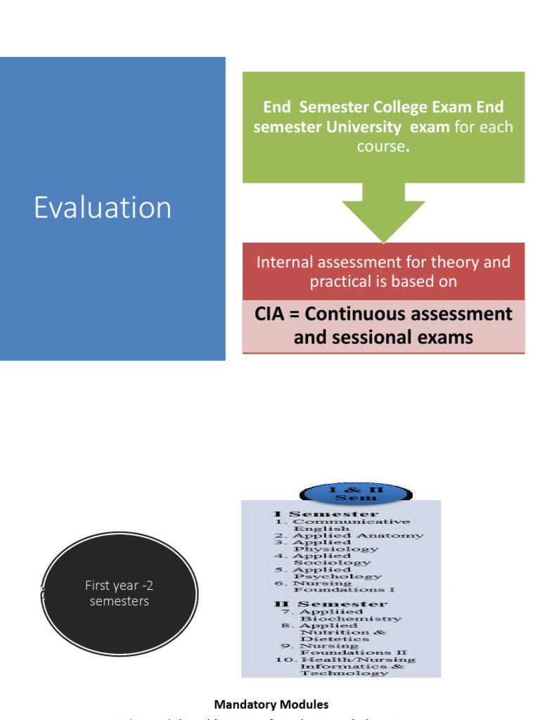 Nursing Semester Evaluation Guidelines | PDF