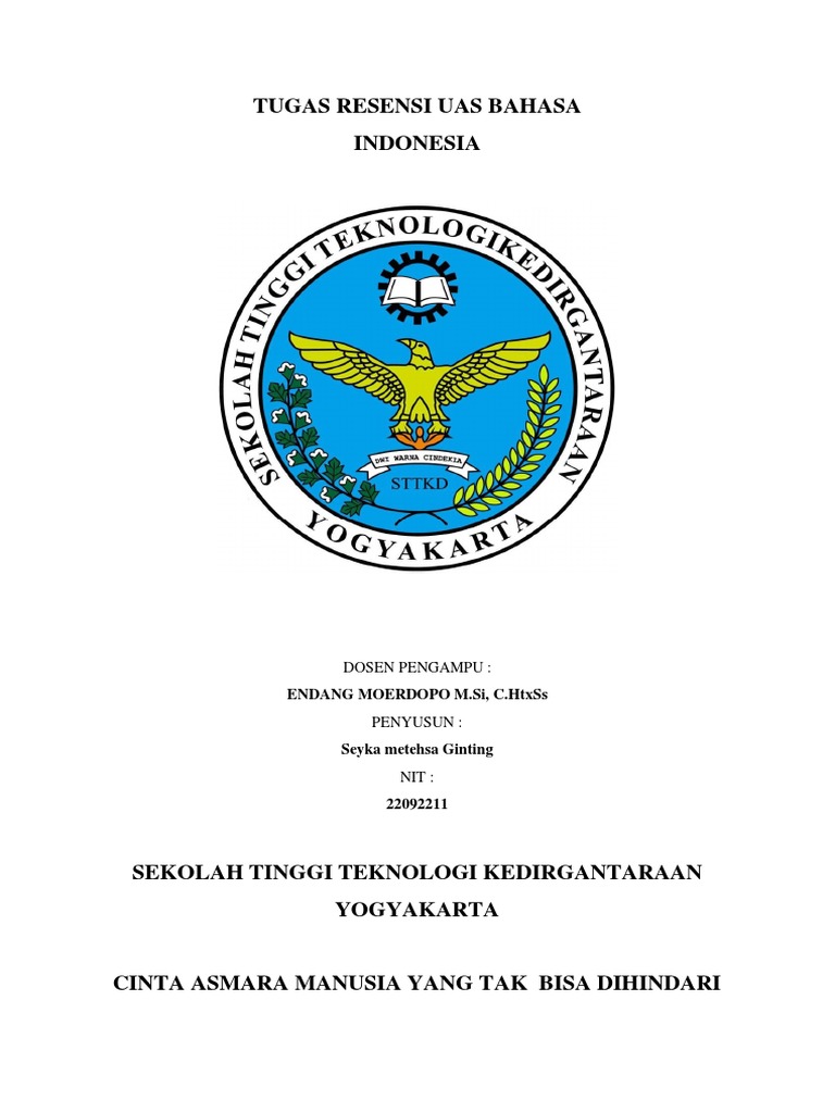 Resensi "Jerit Rindu" Endang Moerdopo | PDF