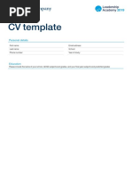 CV Template GCSE | PDF