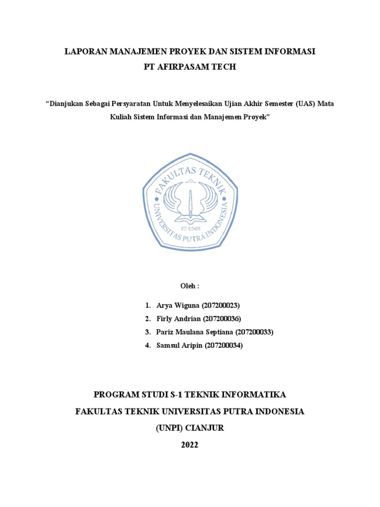 Kerangka Tugas Si Dan Manpro | PDF