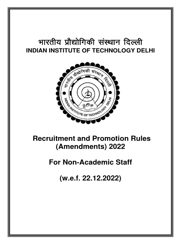 IITD RPR 2022 Signed | PDF | Business