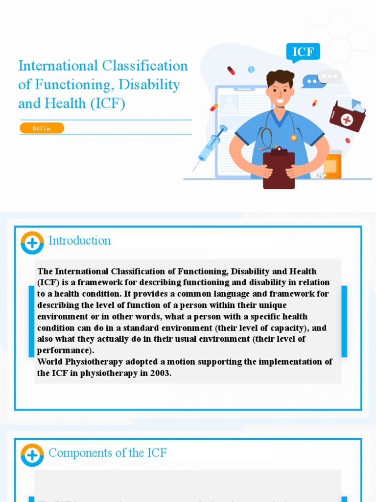 International Classification of Functioning, Disability and Health (ICF ...