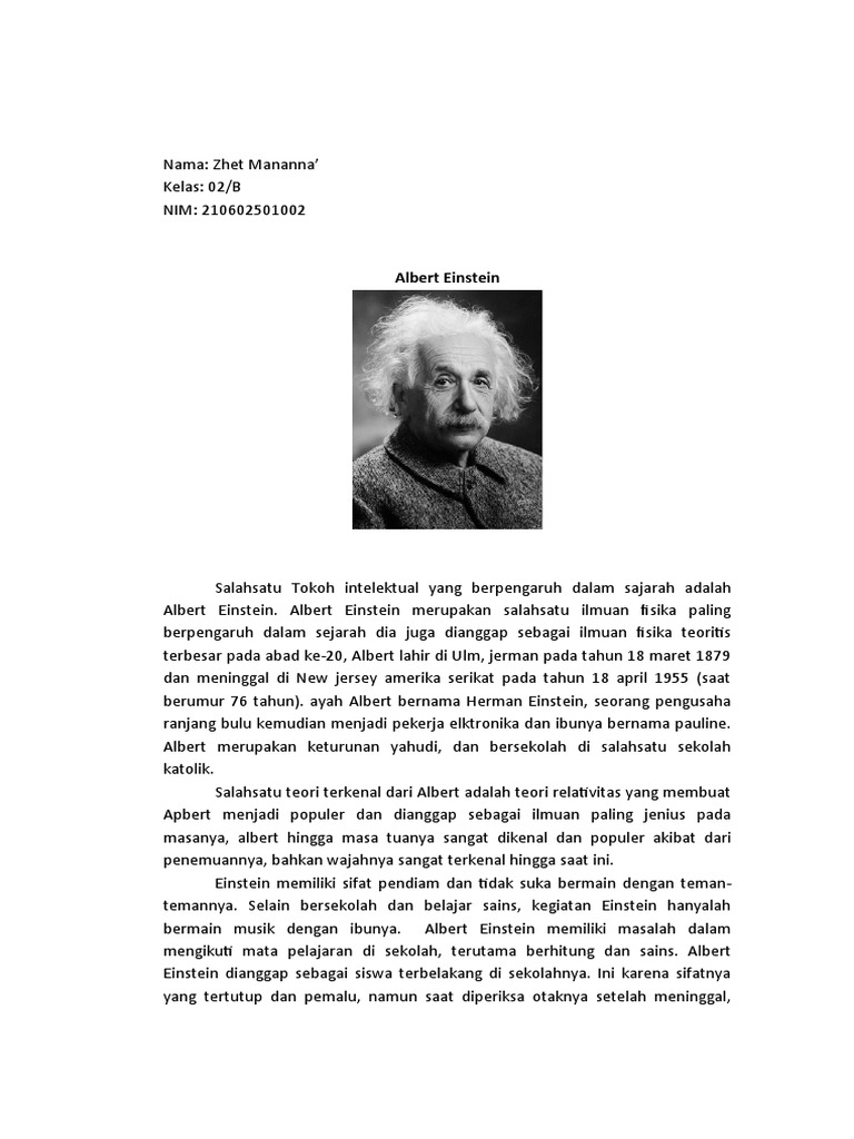 Sejarah dan Teori Relativitas Einstein | PDF | Dewasa Muda