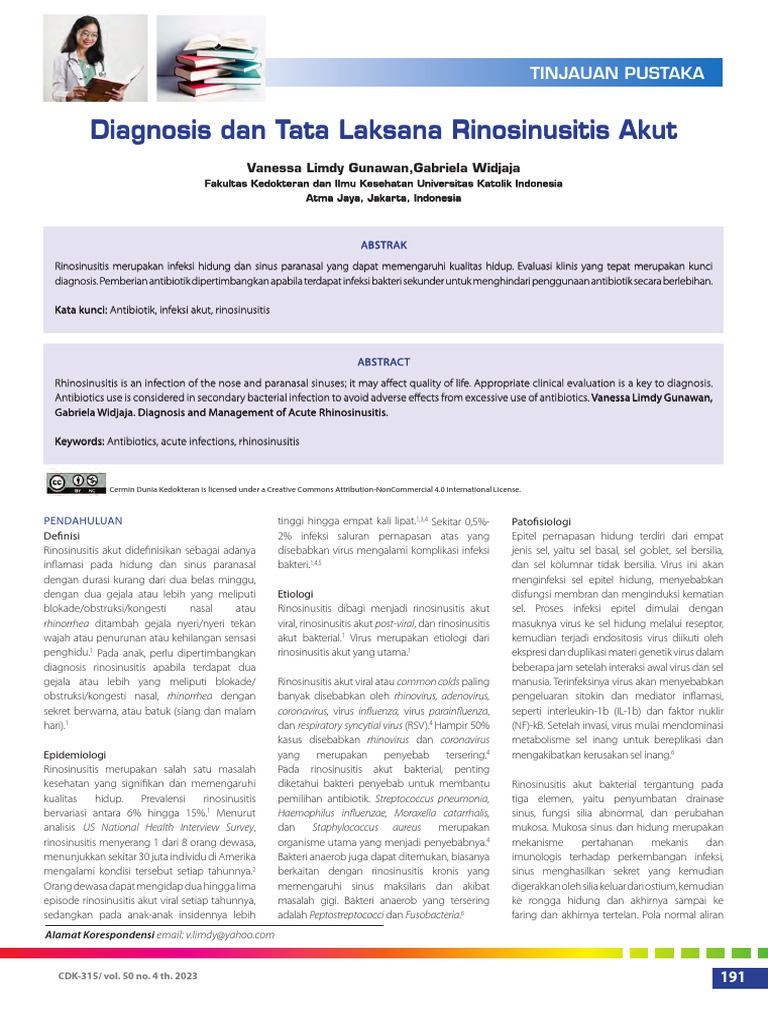 Diagnosis Dan Tata Laksana Rinosinusitis Akut | PDF