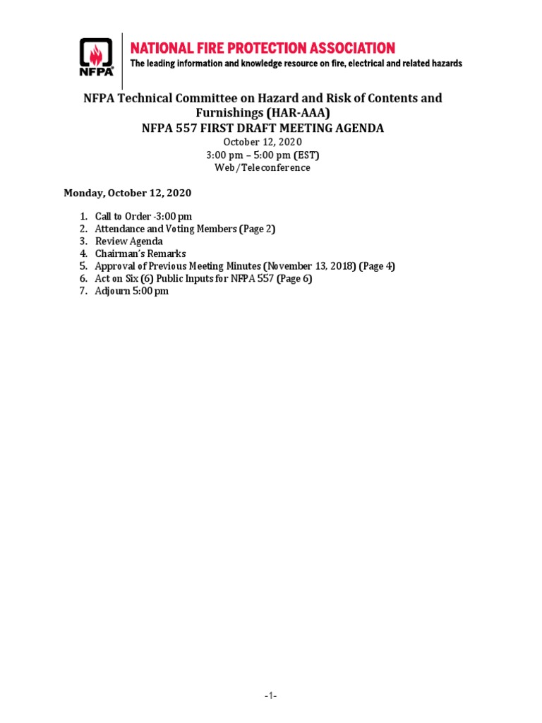 557 A2022 HAR AAA FD Meeting Agenda 10 20 | PDF