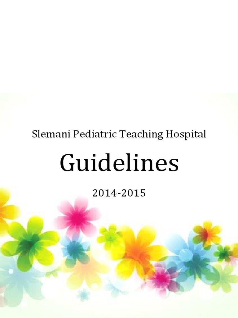 Pediatric Emergency Guidelines 2014-2015 | PDF