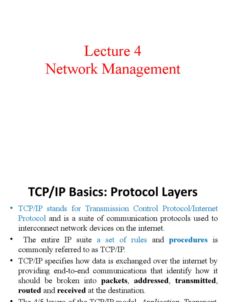Chapter 4 Network Management | PDF | Domain Name System | Computer Network