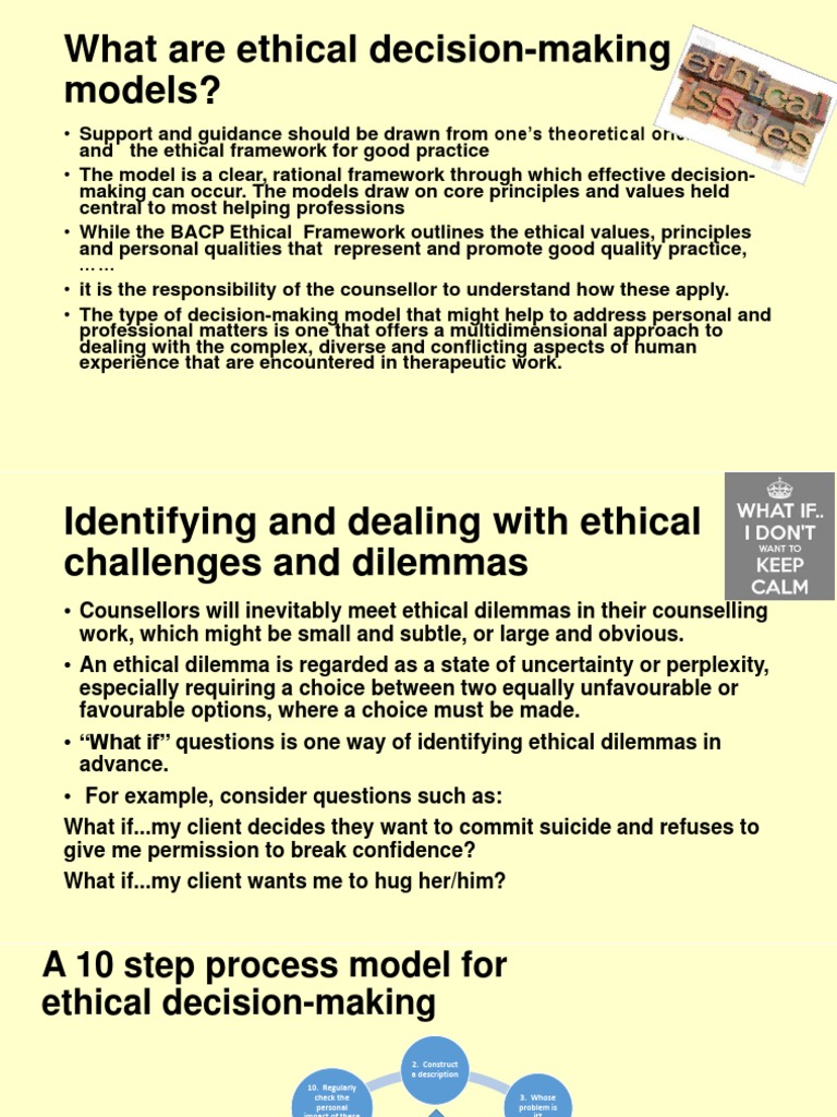 Challenges in Ethical Decision Making | PDF | Decision Making | Morality