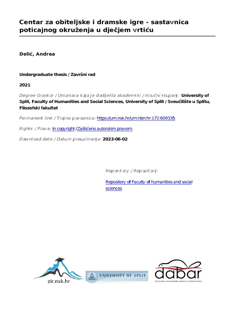 Andrea Delic - Zavrsni Rad PDF | PDF