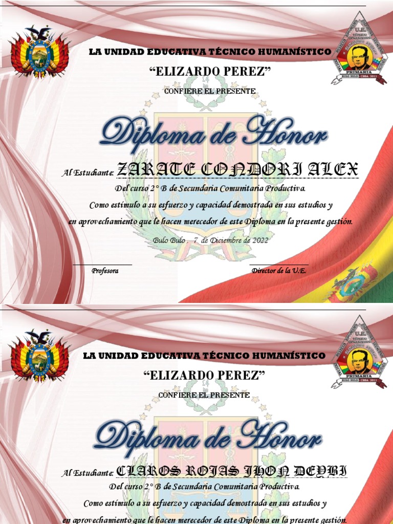 Diploma Modelo Sec | PDF