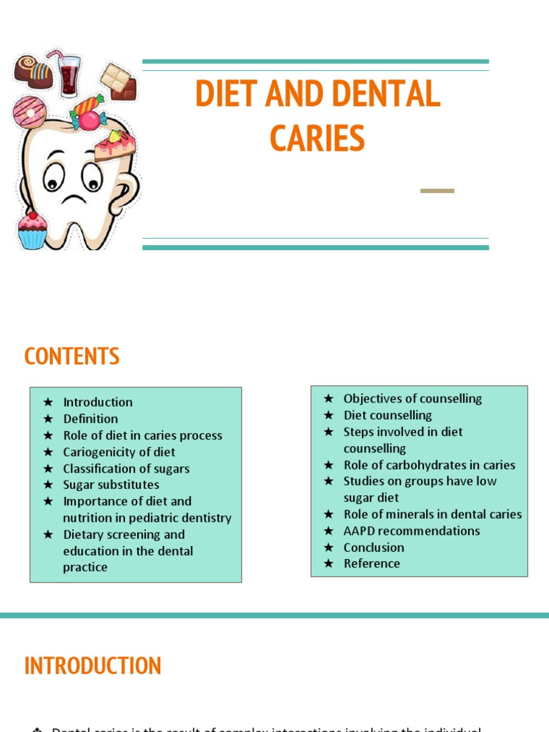 Diet and Dental Caries | PDF | Sugar Substitute | Foods