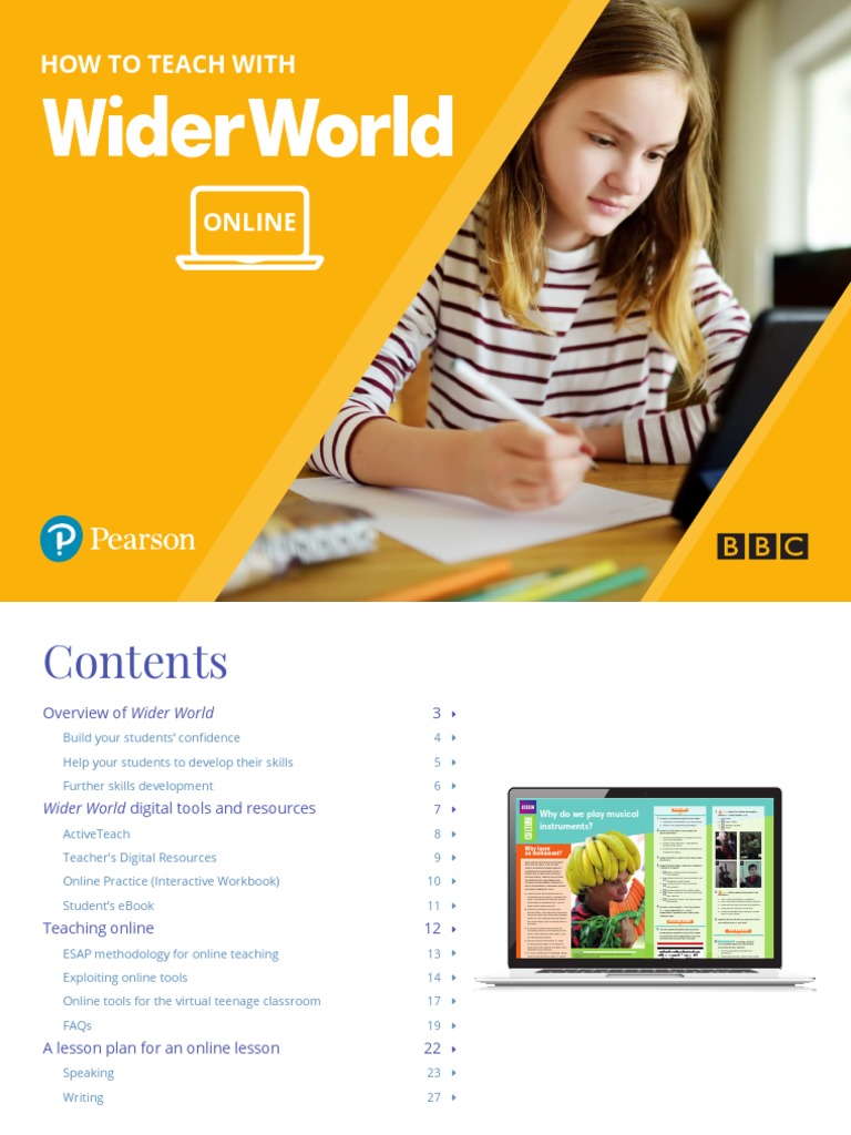 WIDER WORLD - How To Teach Online Brochure | PDF | English Language ...