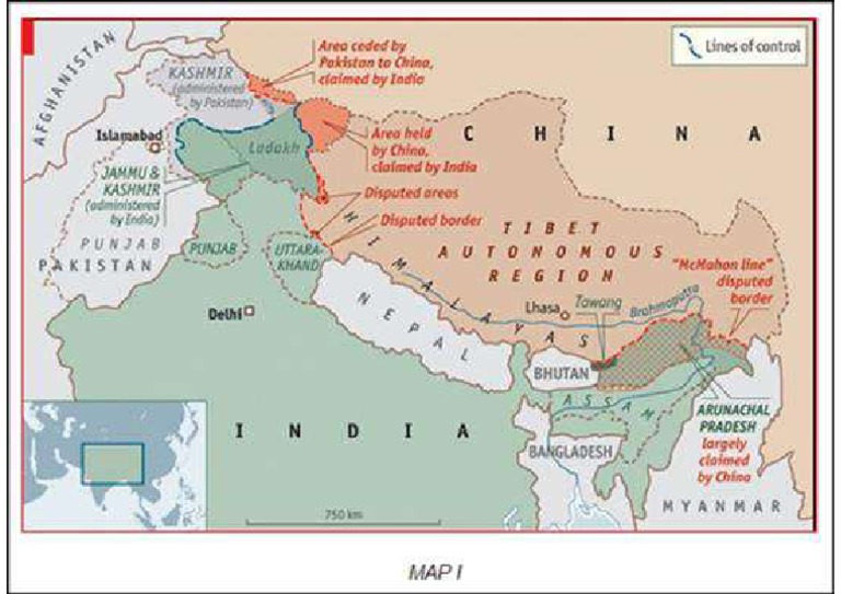 India Map With Pok Cok | PDF