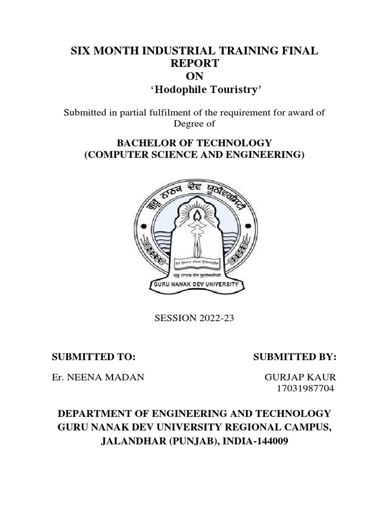 Project Report On Hodophile Touristry | PDF | World Wide Web | Internet ...