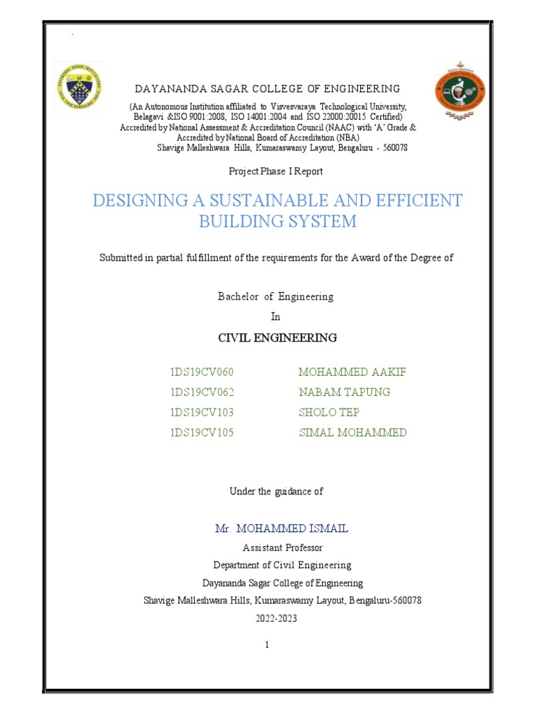 Major Project Report | PDF | Green Building | Efficient Energy Use