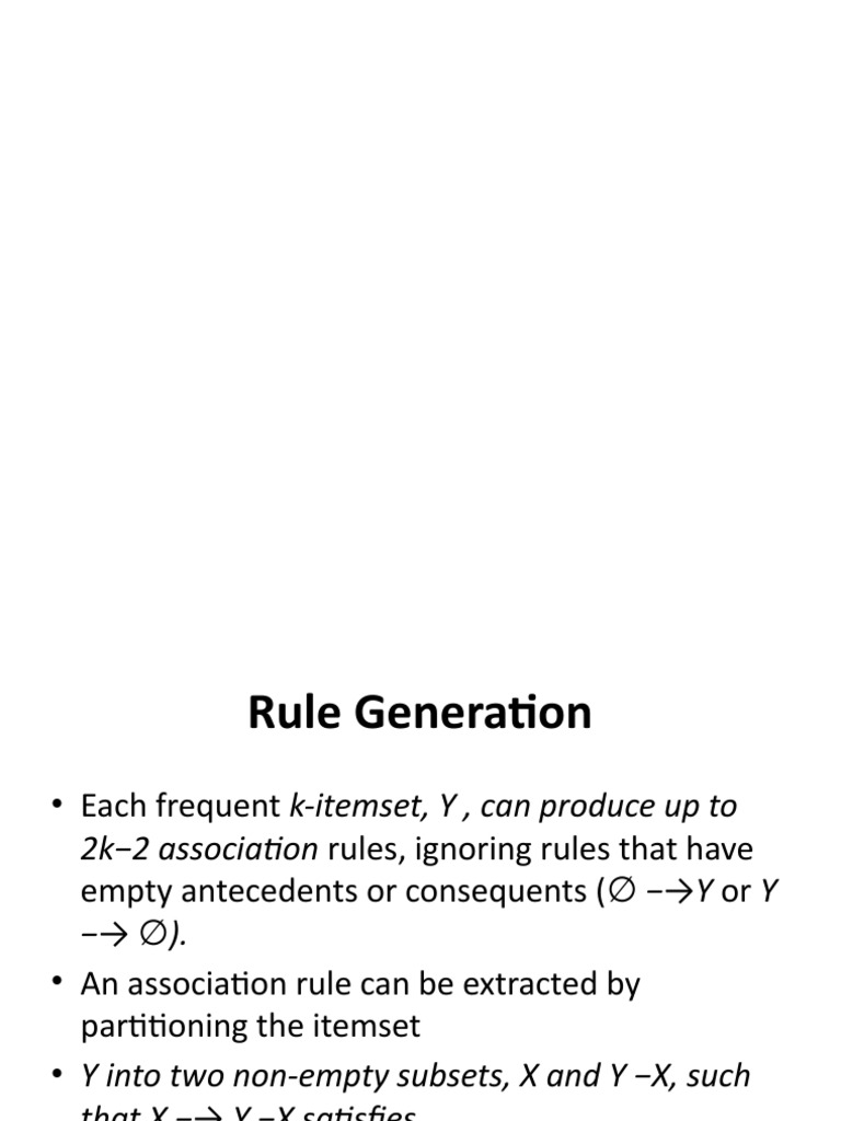 Association Rule Generation Pdf