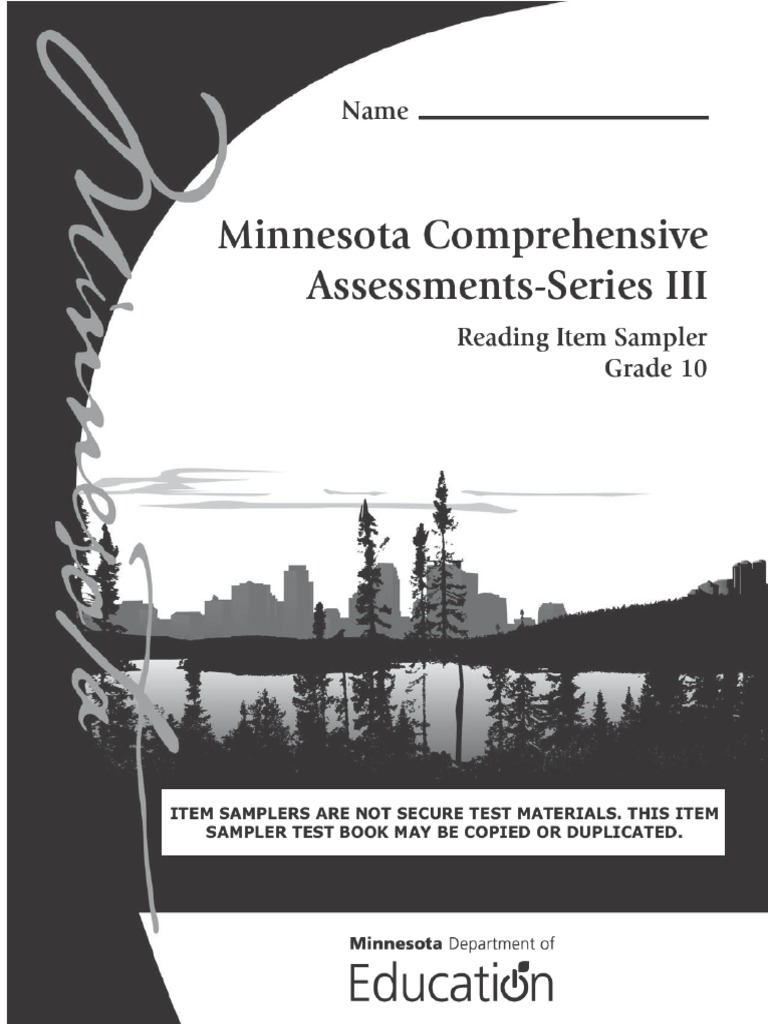 G10 Reading MCA Item Sampler | PDF