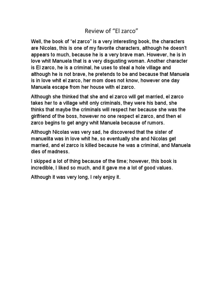 El Zarco | PDF