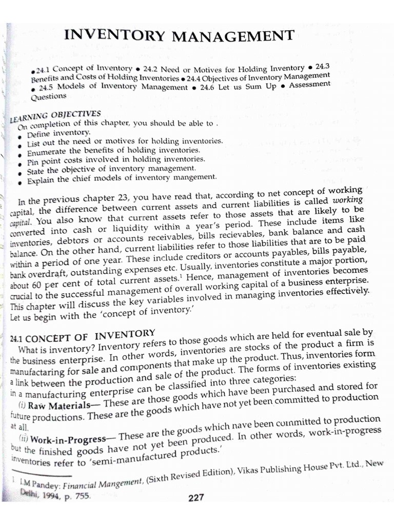 Inventory Management | PDF