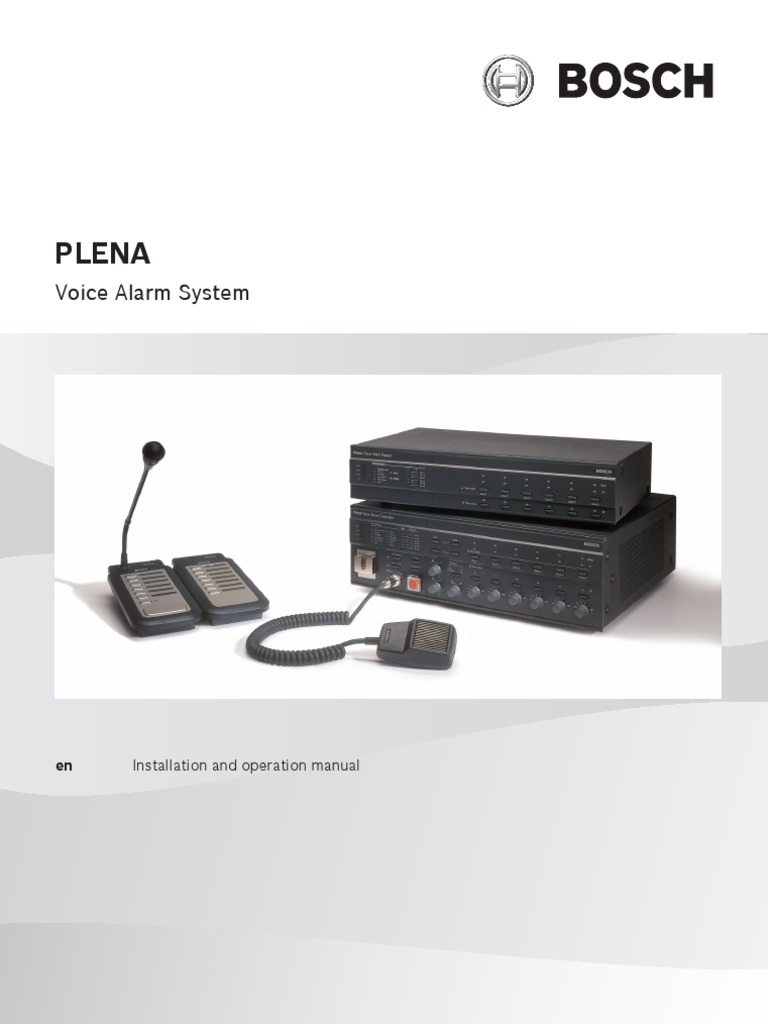PLENA VAS Operation Manual enUS 79855919243 | PDF | Security Alarm | Amplifier