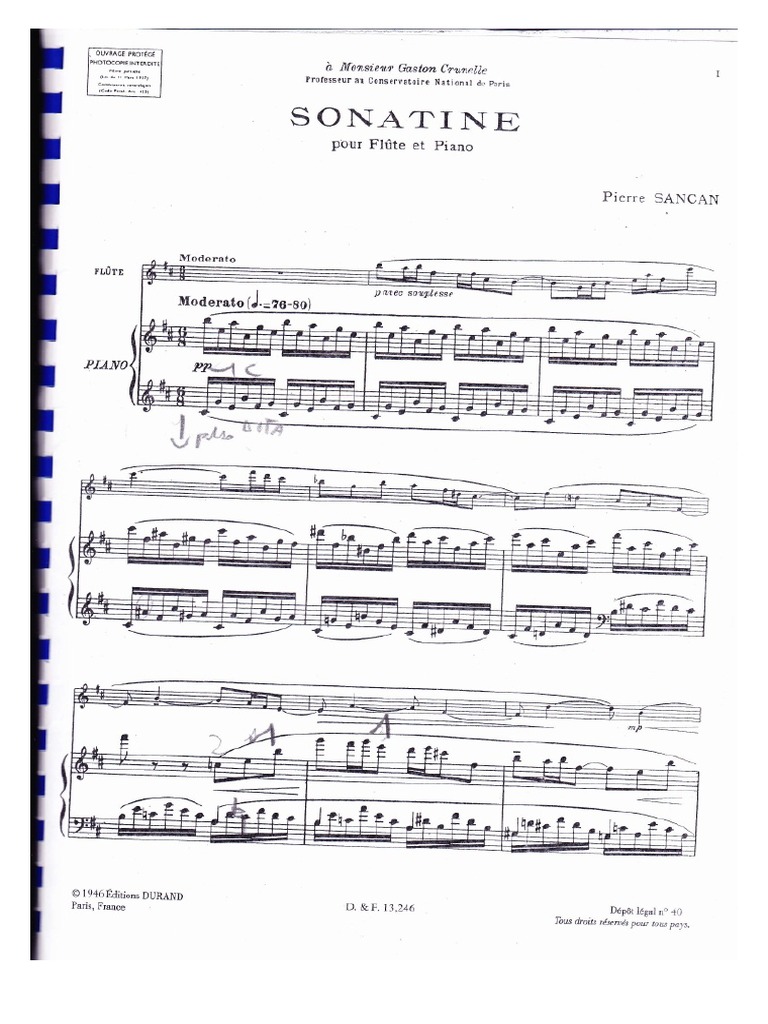 Sancan flute unt piano | PDF