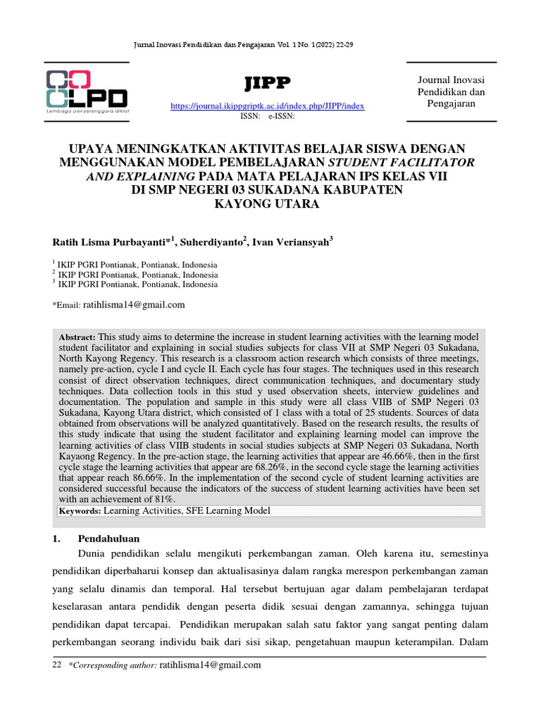 Jurnal aktivitas belajar siswa | PDF | Science | Cognition
