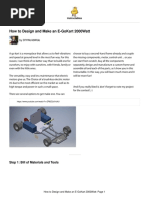 Technical Manual-Go Kart | PDF | Axle | Screw