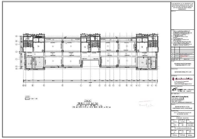 5TH Floor Roof Slab Plan | PDF