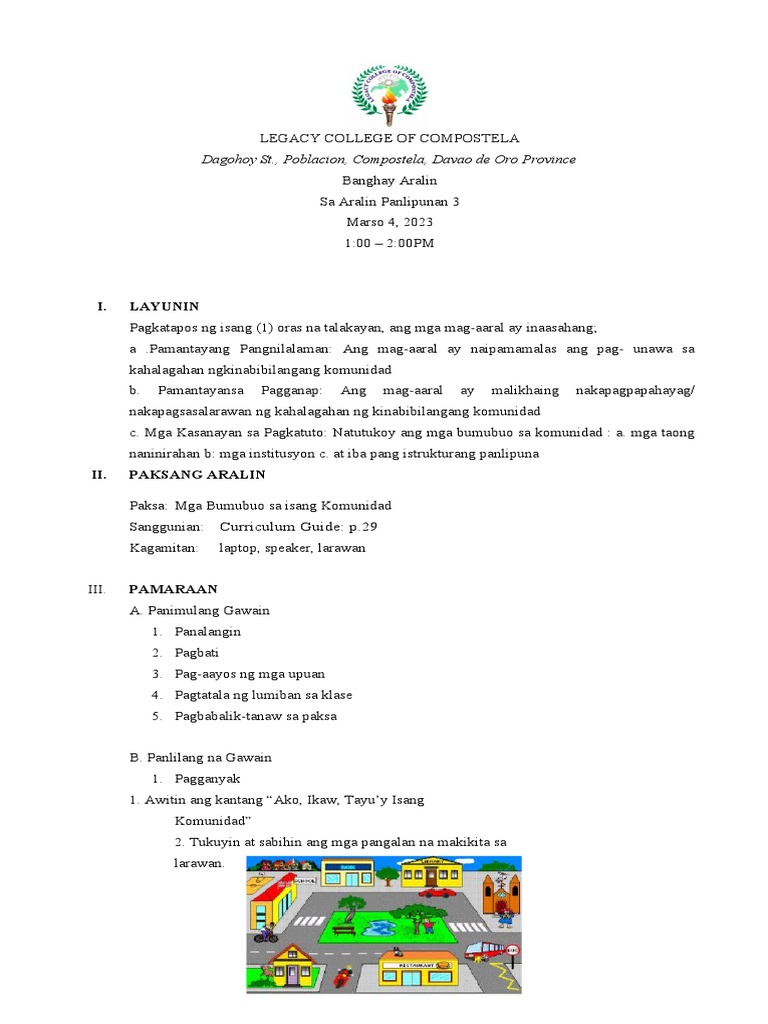Banghay Aralin Sa Aralin Panlipunan 3 | PDF Banghay Aralin Sa Aralin Panlipunan 3 | PDF