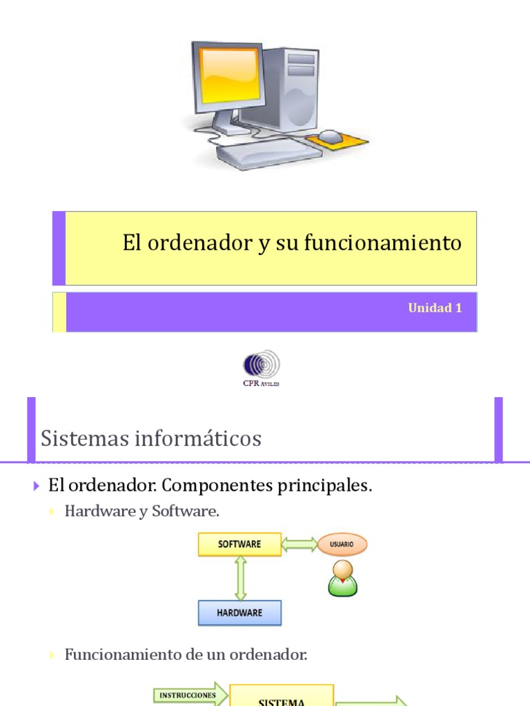 TEMA1-El Ordenador y Su Funcionamiento | PDF | Unidad Central de ...