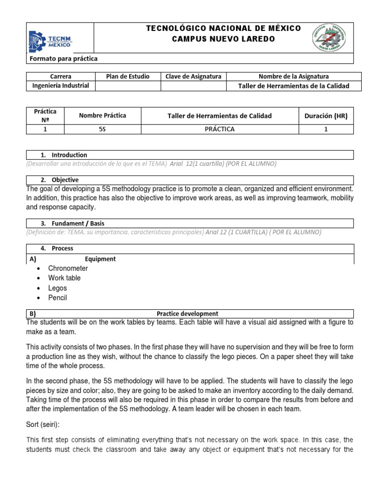 5S Practice | PDF