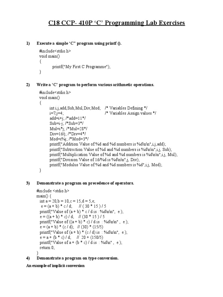 C Programs Download Free Pdf Computing Computer Programming