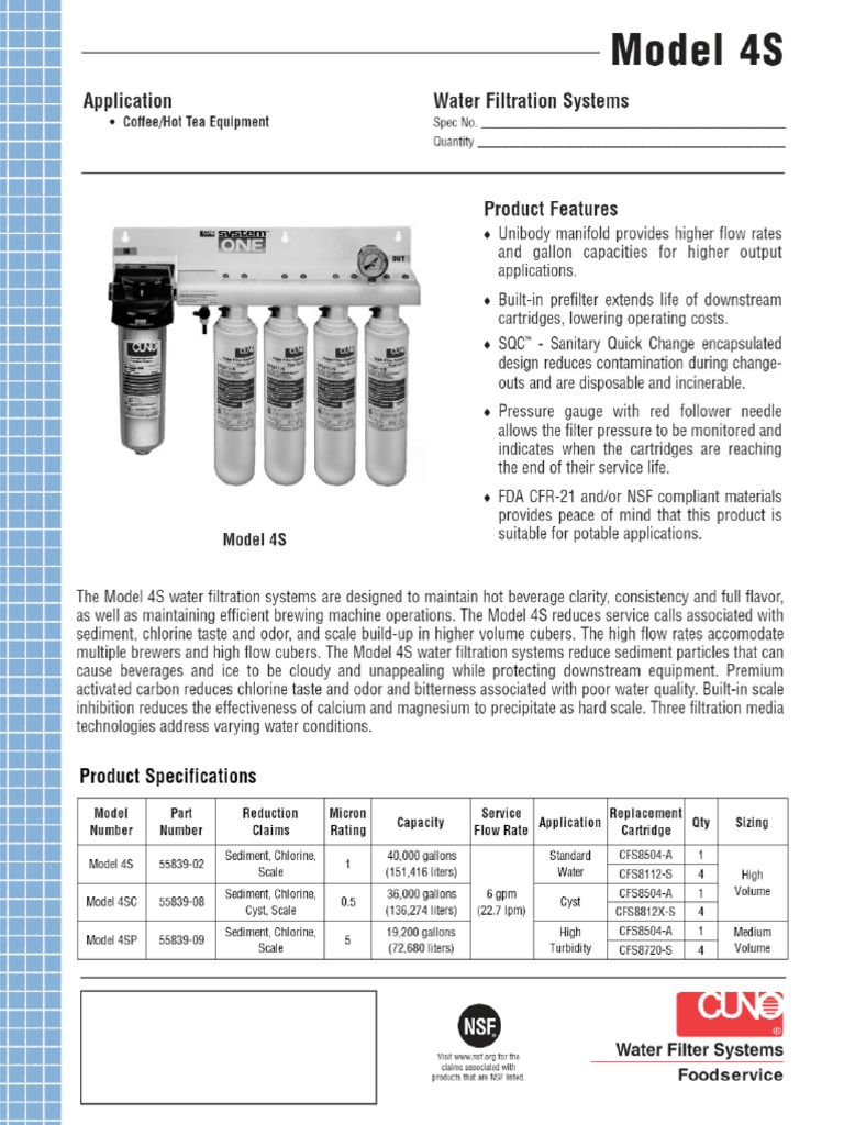 CUNO - Model 4S | PDF