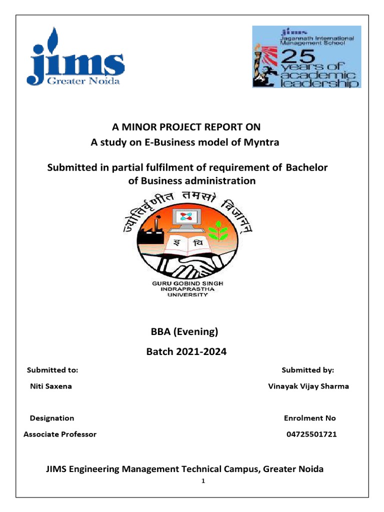 Vinayak Vijay Sharma BBA (E) Sem-2 Minor Project | PDF | Online ...