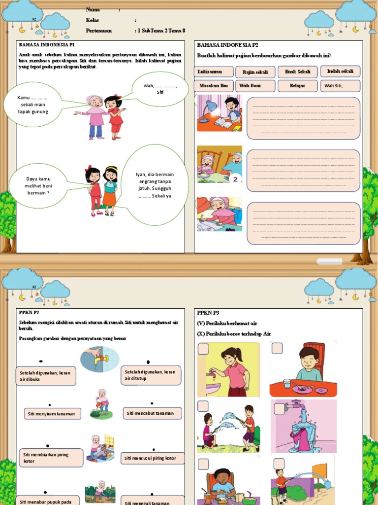 LKPD Tema 8 SB 2 Pertemuan 1 | PDF