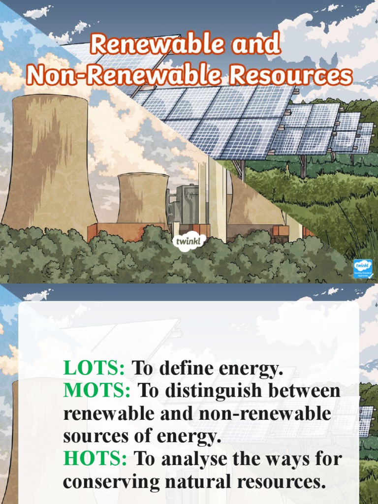 Renewable-And-Nonrenewable-Resources Lesson 3 | PDF