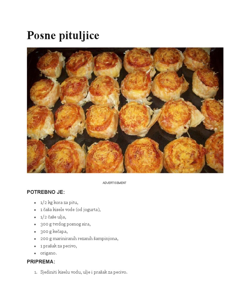Posne Pituljice | PDF