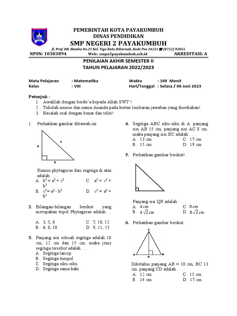MATEMATIKA KELAS 8 | PDF
