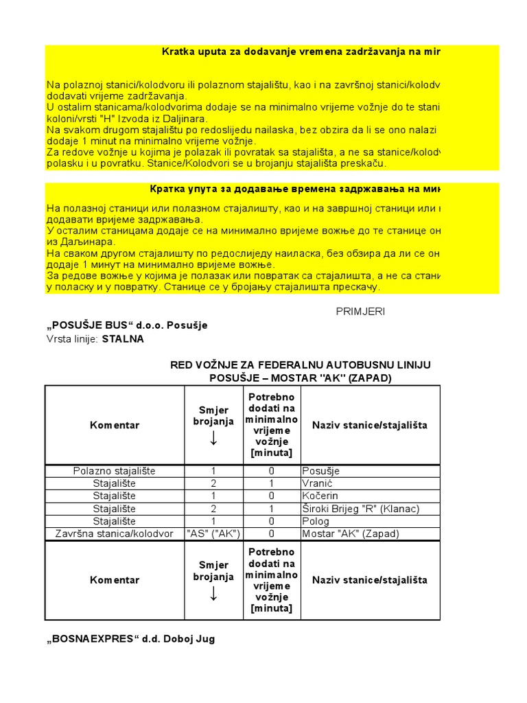 Primjeri Dodavanje Vremena Zadrzavanja Web | PDF
