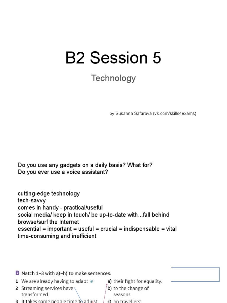 B2_Session_5_Technology | PDF