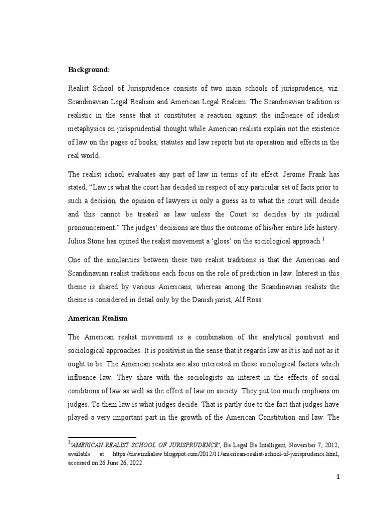 Theory of Prediction With Special Reference To American Realism | PDF