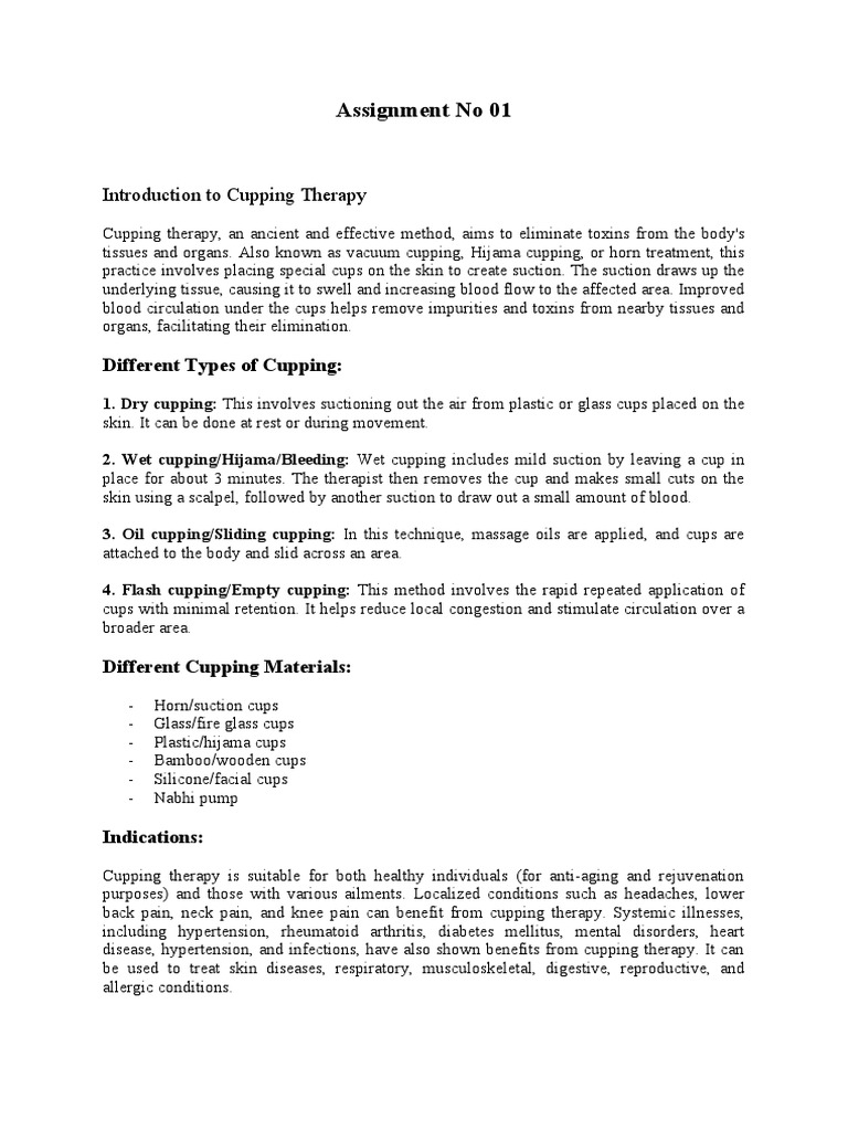 Overview of Cupping Therapy Techniques | PDF | Urine | Medical Specialties