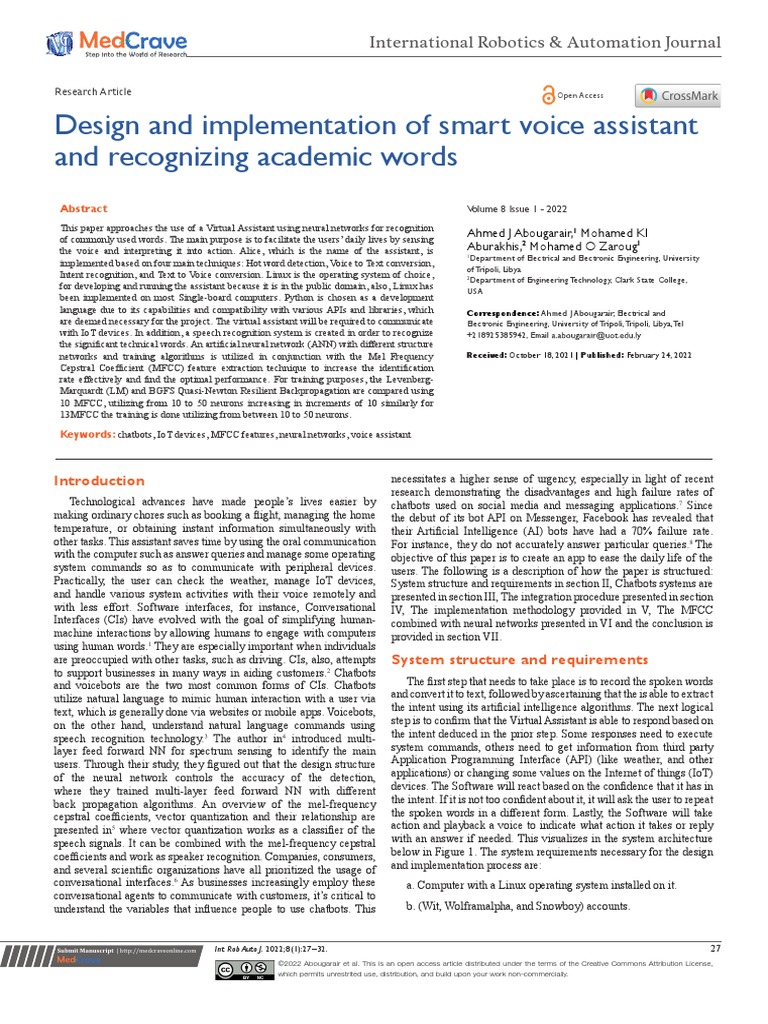 Iratj 08 00240 | PDF | Speech Recognition | Speech Synthesis