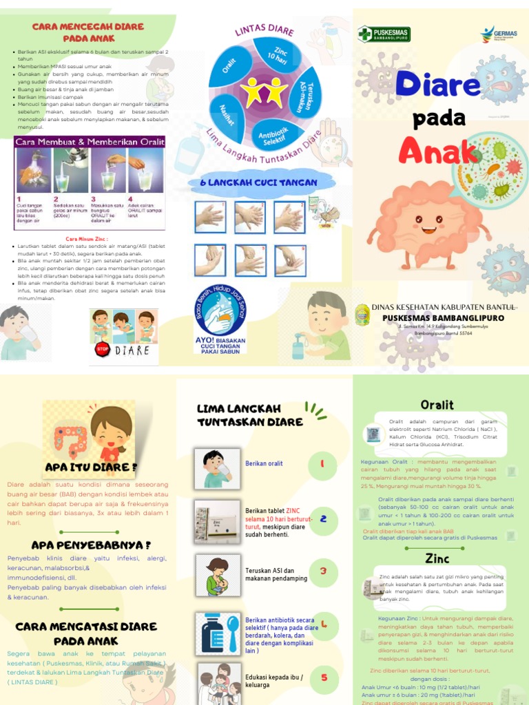 Liflet Diare Balita Cetak | PDF
