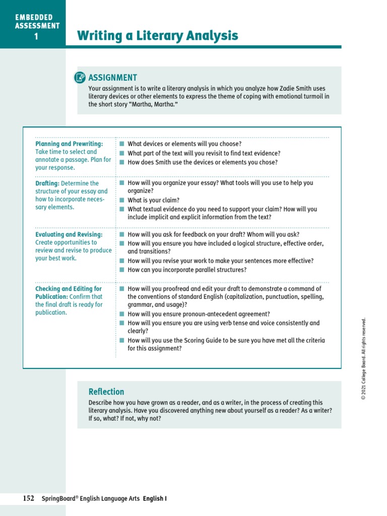 Writing Lit Analysis EA Rubric | PDF | Rubric (Academic) | Cognition