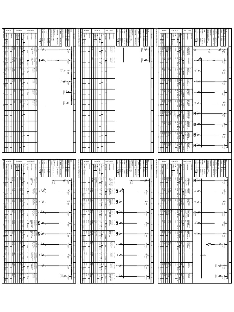 Esquema Unifilar de Tableros Eléctricos | PDF | Ingenieria Eléctrica | Electricidad